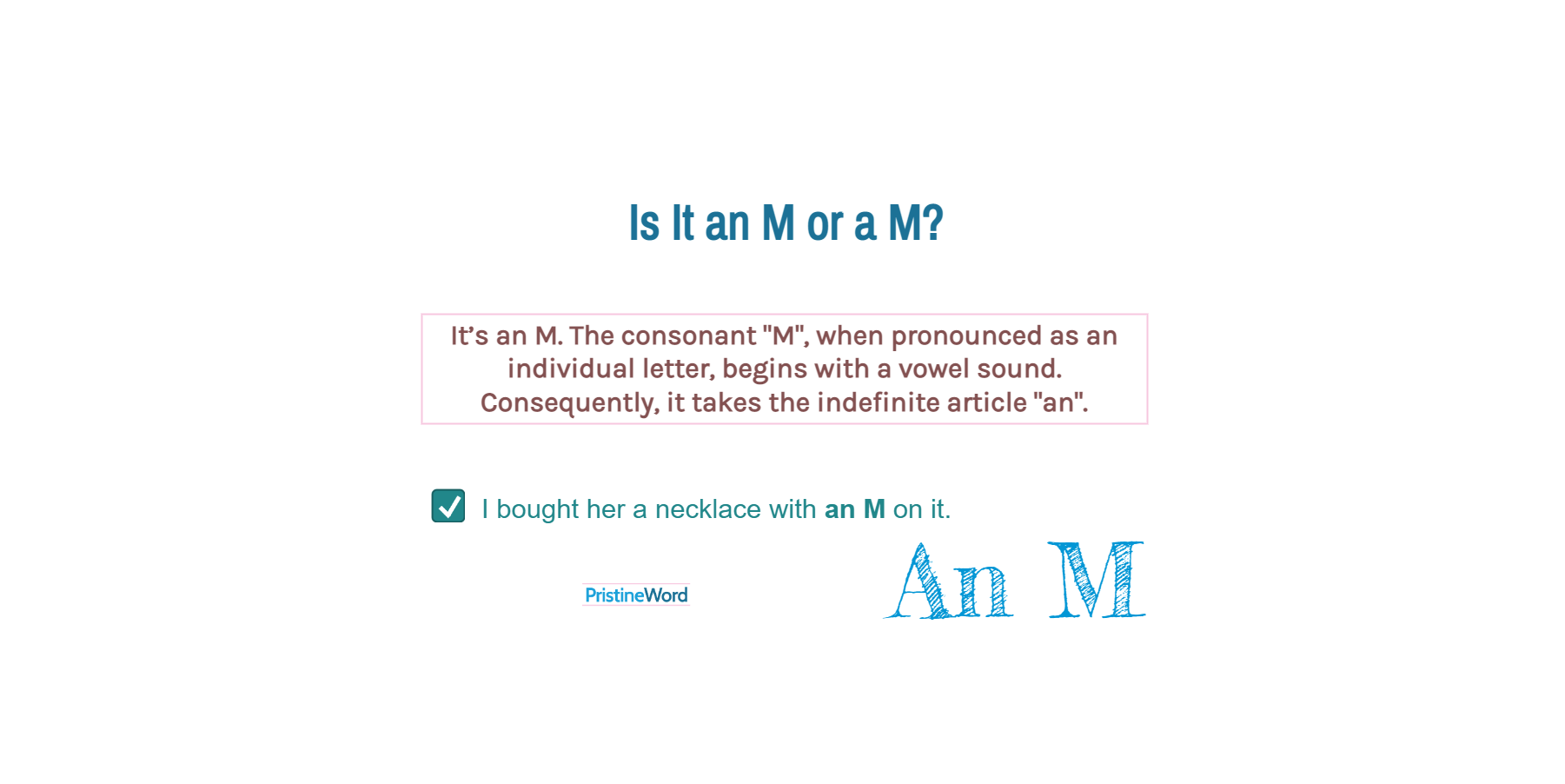 Is It an M or a M?