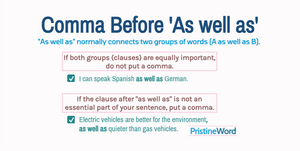 How to Use Commas Correctly with 'As well as'