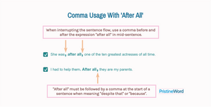 Use of Comma With 'After all'