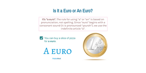 A Euro or An Euro. Which is Correct?