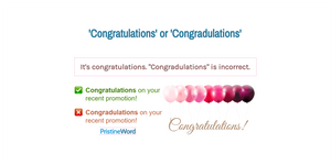 Is It 'Congratulations' or 'Congradulations'?