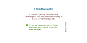 'Learn the Ropes': Meaning and Usage